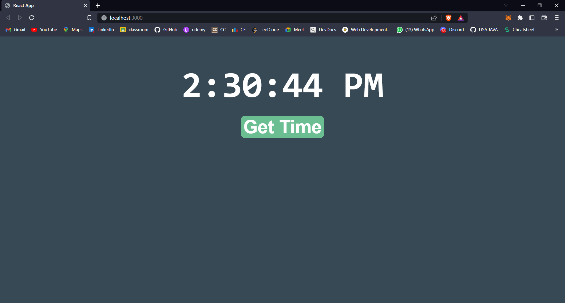 Github Pareshchawladigitalclock Digital Clock Made Using React Library From Javascript 5933