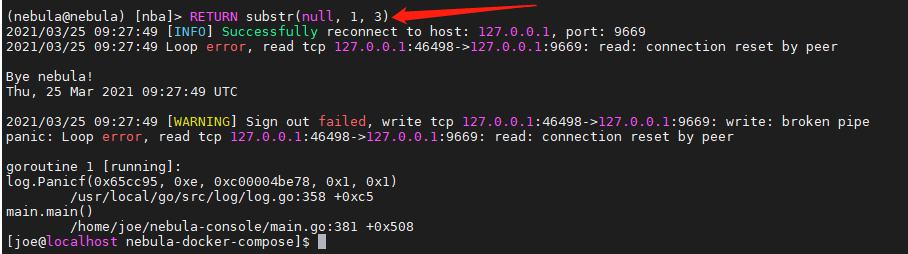 Using null in substr() or substring() causes an error that closes the connection · Issue #878 ...