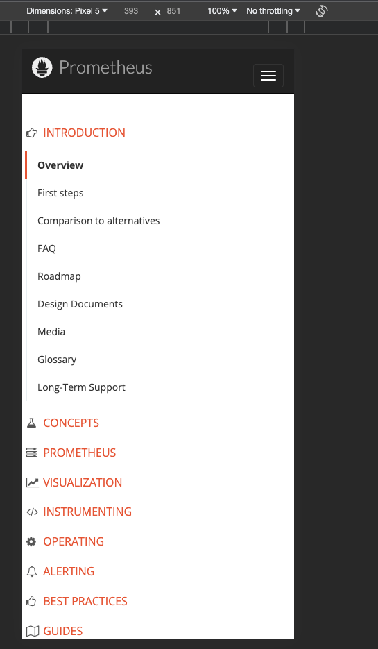 Website Is Not Responsive For A Small Devices · Issue 12950 · Prometheusprometheus · Github 
