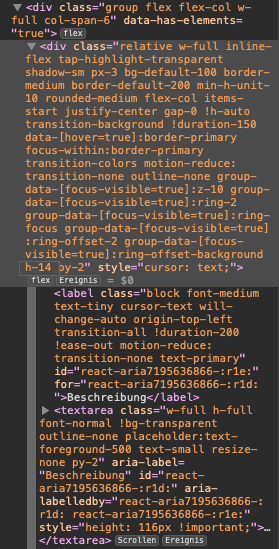 [BUG] - fixed height on textarea · Issue #1730 · nextui-org/nextui · GitHub
