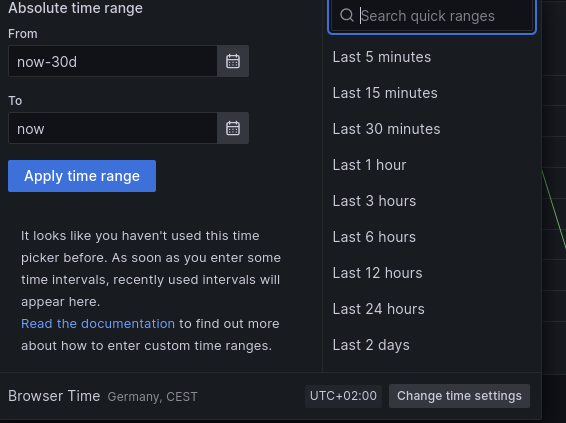Grafana ignoring fixed time ranges · Issue #64997 · grafana/grafana · GitHub