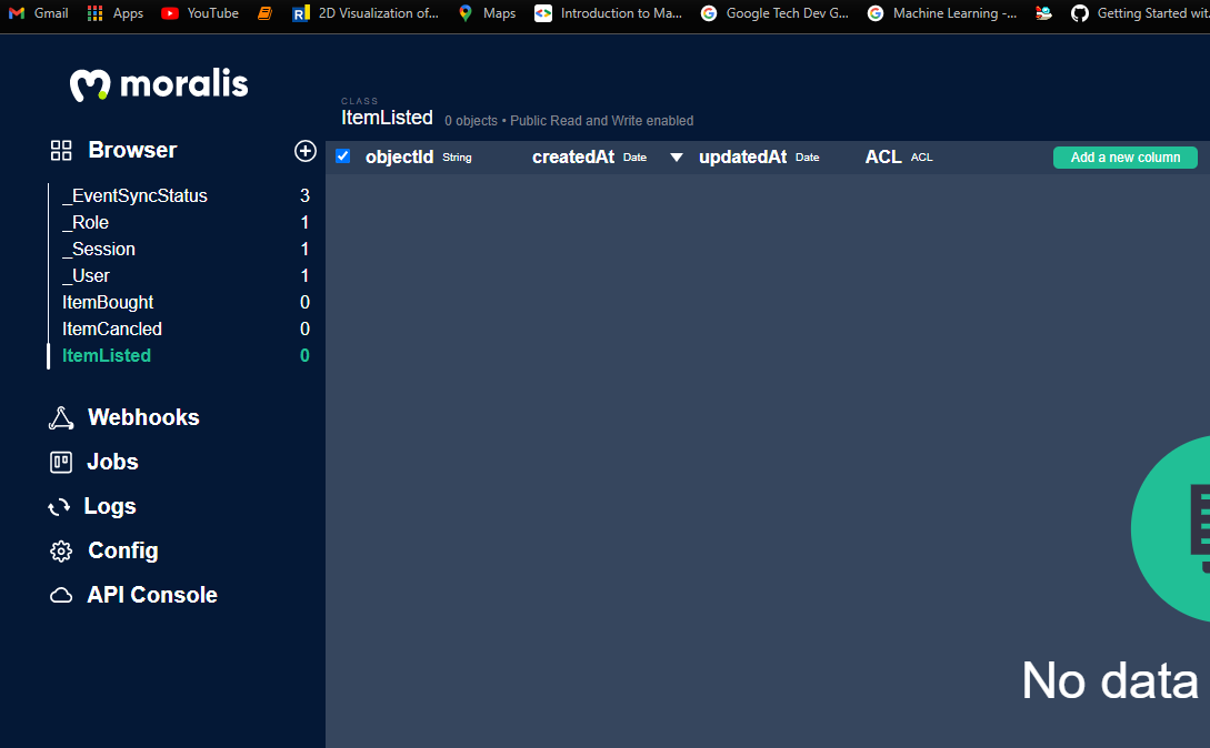 Lesson15: events are not updating on moralis . tried everything · smartcontractkit full ...