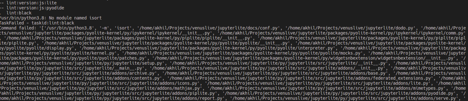 Doit Fails When Running In A Virtual Environment Created From Venv · Issue 745 · Jupyterlite 