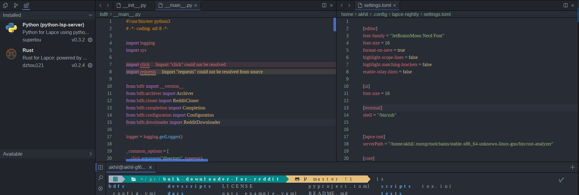 Font is not rendered · Issue #2462 · lapce/lapce · GitHub Font is not rendered · Issue #2462 · lapce/lapce · GitHub