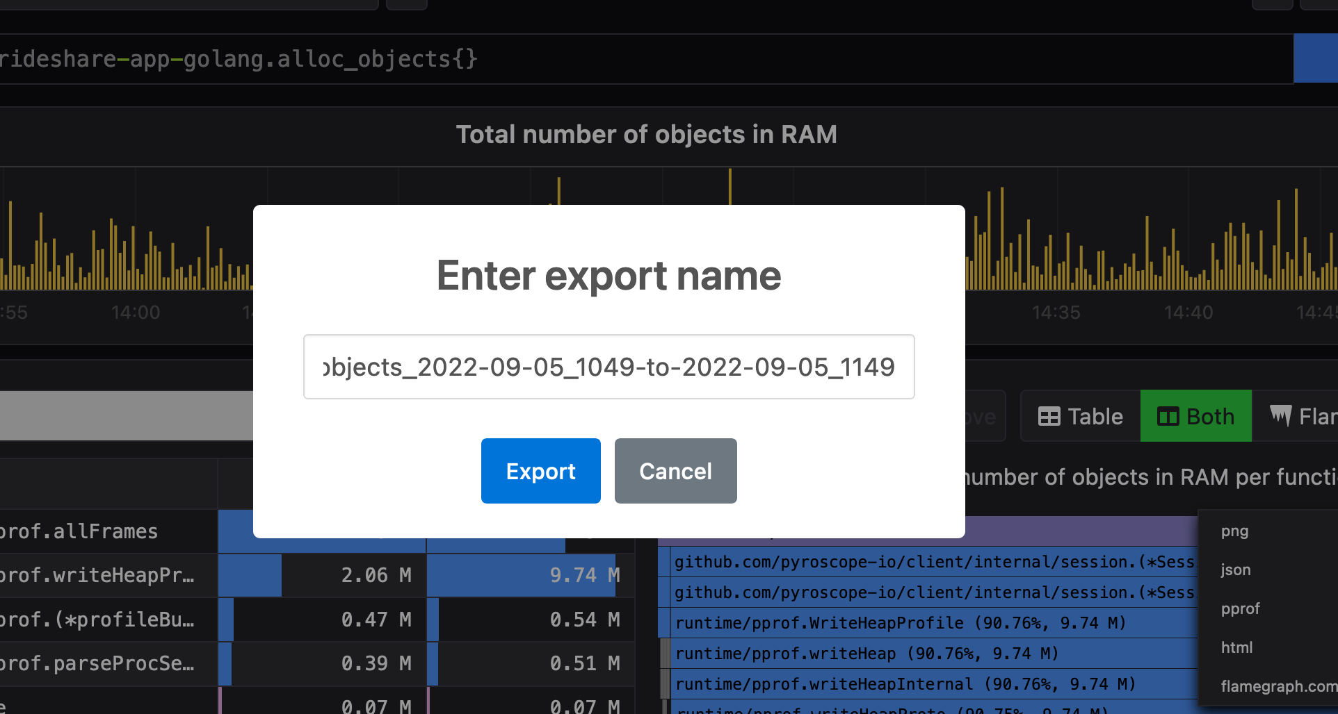 Rename Modal components to something clearer · Issue #1459 · grafana/pyroscope · GitHub