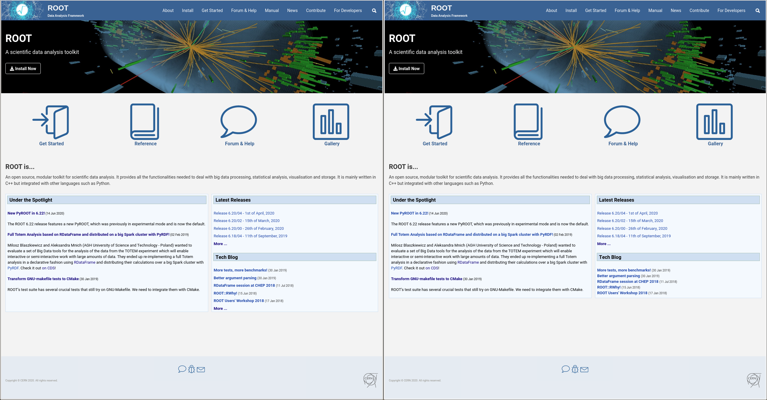 No option to see old blog posts · Issue #193 · root-project/web · GitHub