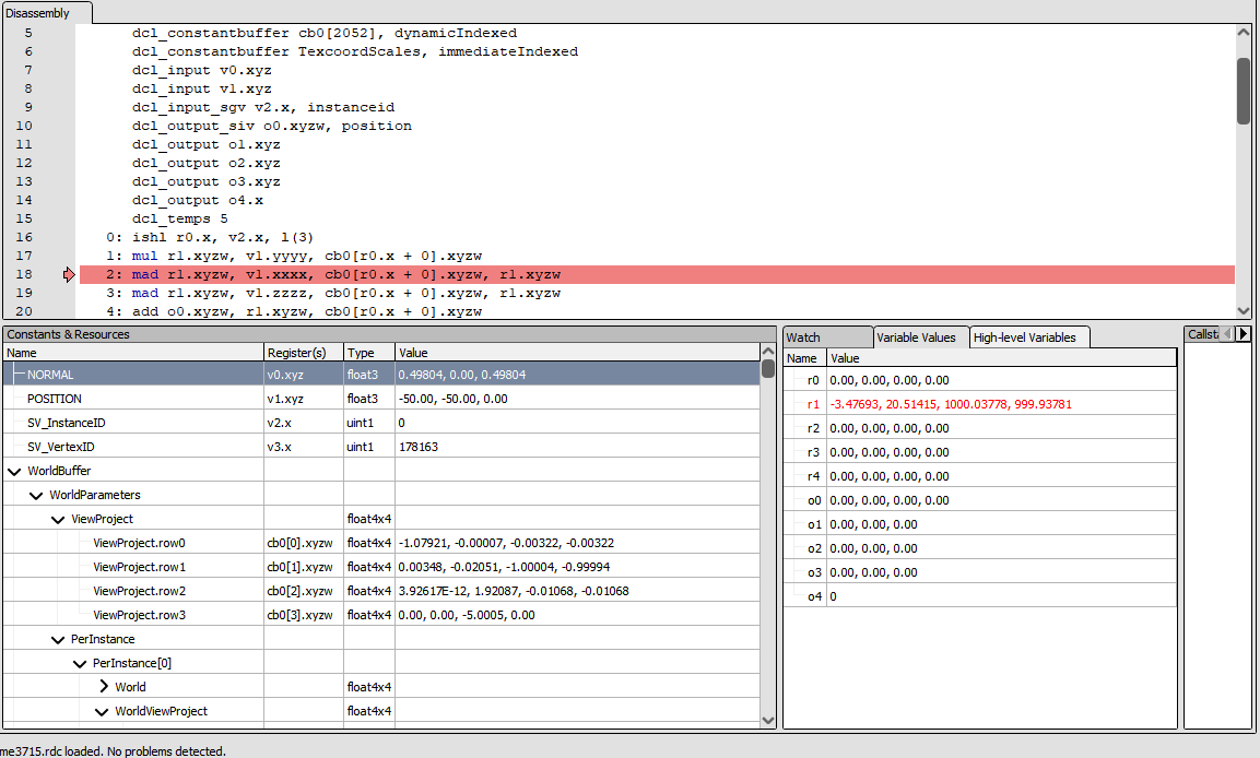 Vertex Shader Debugging Issue · Issue 1844 · Baldurkrenderdoc · Github