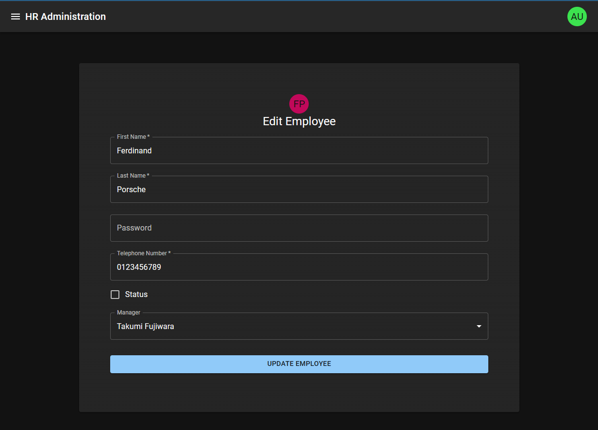 GitHub - Reuel-T/HR-Admin-Project: A Fullstack application consisting of a React Frontend, C# ...