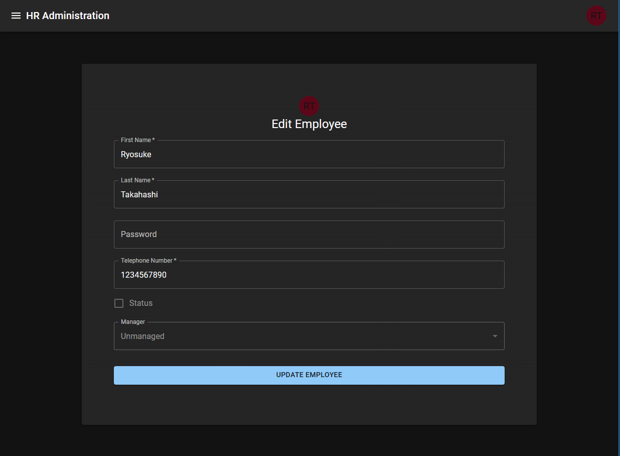 GitHub - Reuel-T/HR-Admin-Project: A Fullstack application consisting of a React Frontend, C# ...