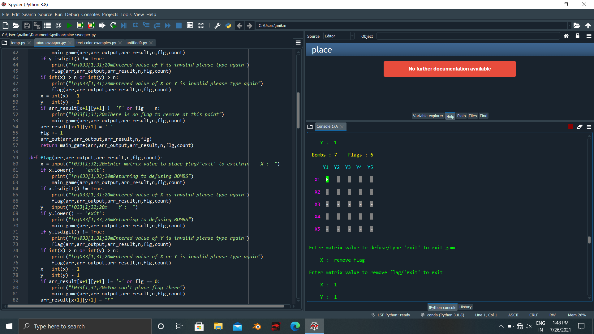 GitHub - MeehirNaik/MineSweeper_Upskill