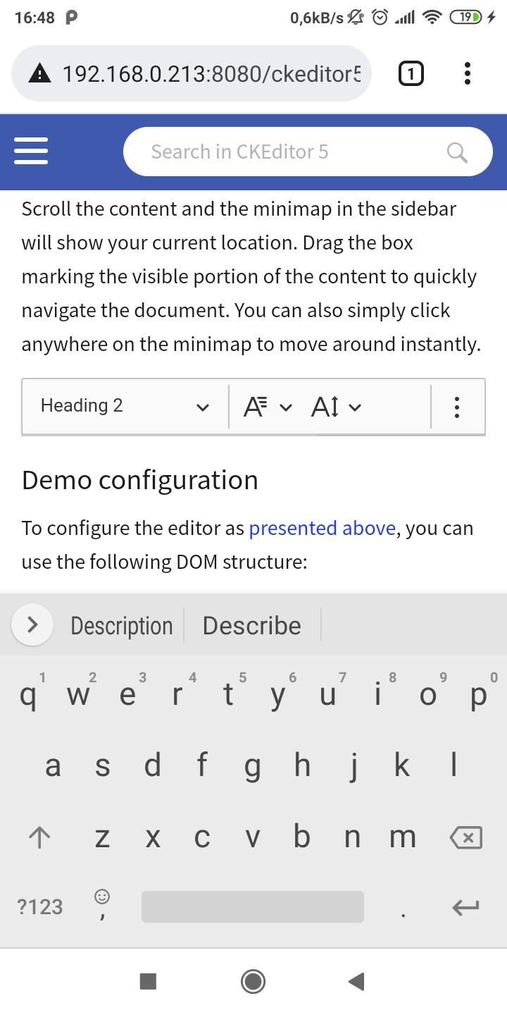 [Android] Editor with minimap container height is 0 when there is little vertical space · Issue ...