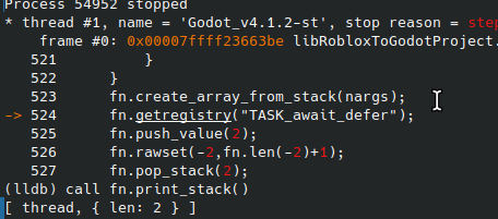 Weird behaviour with a slot created by `lua_createtable()` being ...