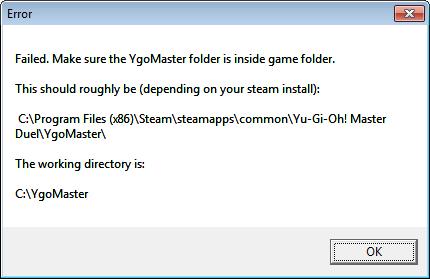 i found two errors, please help ): · Issue #64 · pixeltris/YgoMaster · GitHub