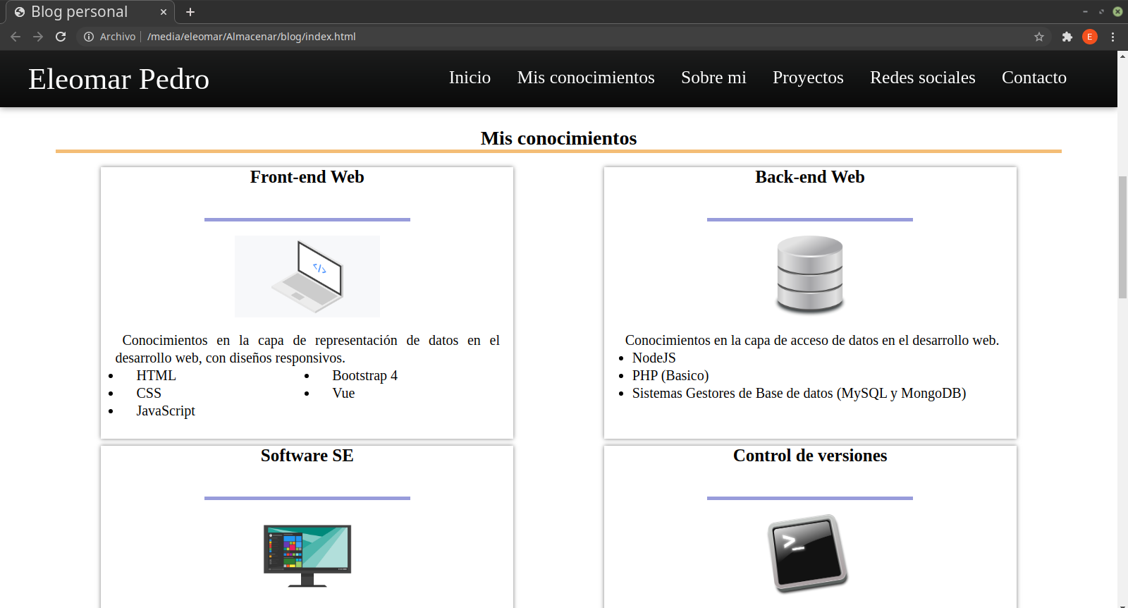 GitHub - EleomarPL/Portafolio: Portafolio usando HTML y CSS