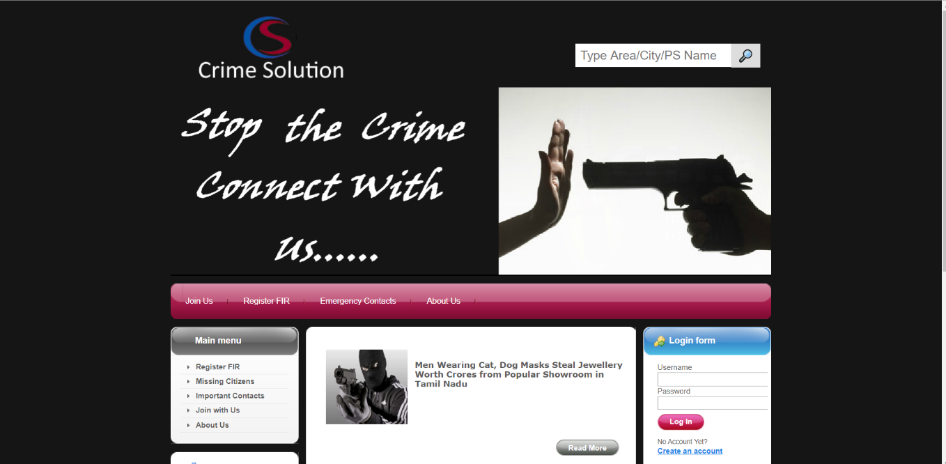 GitHub - deepu13/CrimeReportingSystem: Crime Reporting System is a ...