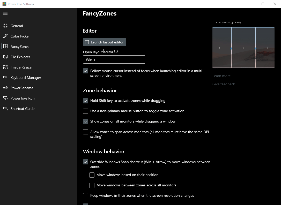 [FancyZones Editor] Layout Editor does not launch · Issue #8894 · microsoft/PowerToys · GitHub