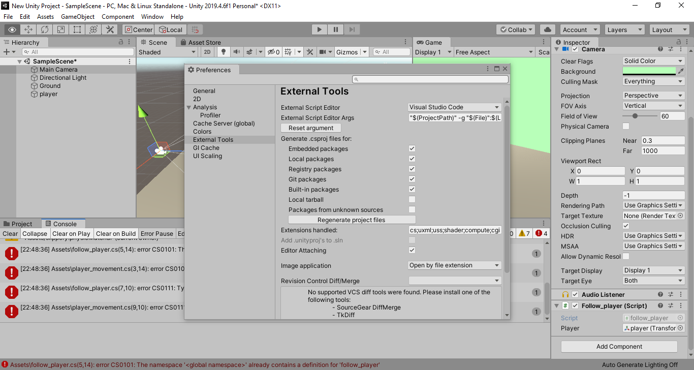 help Im using unity with vs code but I keep getting these errors ...