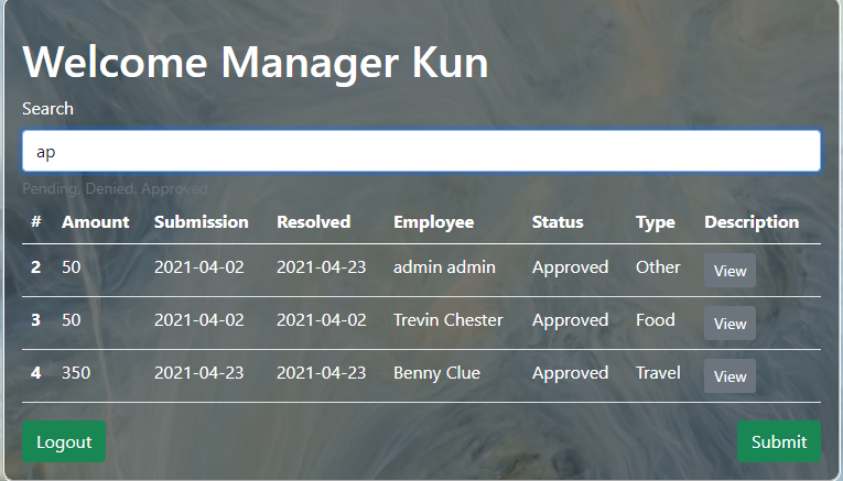 GitHub - hclark07/Expense-Reimbursement-System