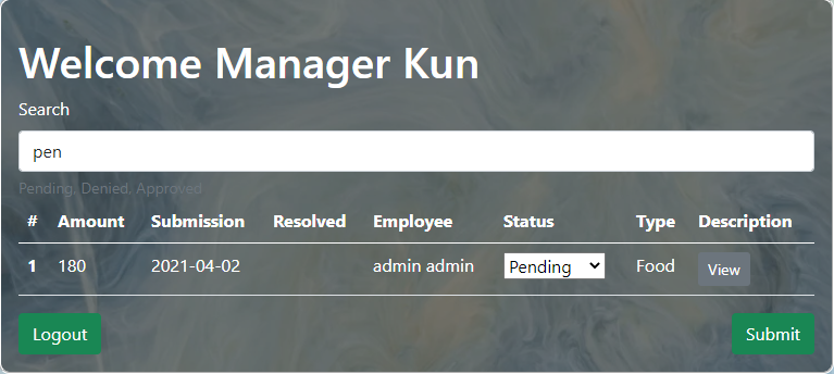 GitHub - hclark07/Expense-Reimbursement-System