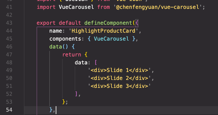Data not being displayed · Issue #39 · fengyuanchen/vue-carousel · GitHub
