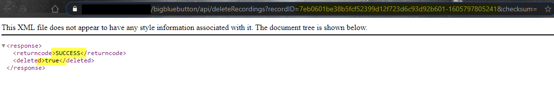 [PRIVACY] API call to delete a recording does not delete recordings · Issue #9594 ...