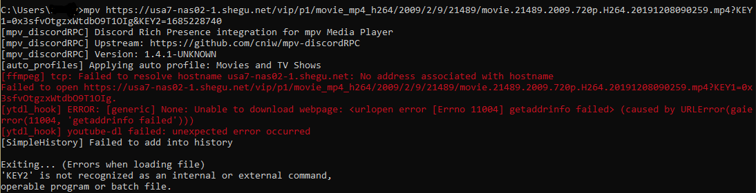 No playback from a link in mpv, but works in VLC · Issue #11726 · mpv-player/mpv · GitHub