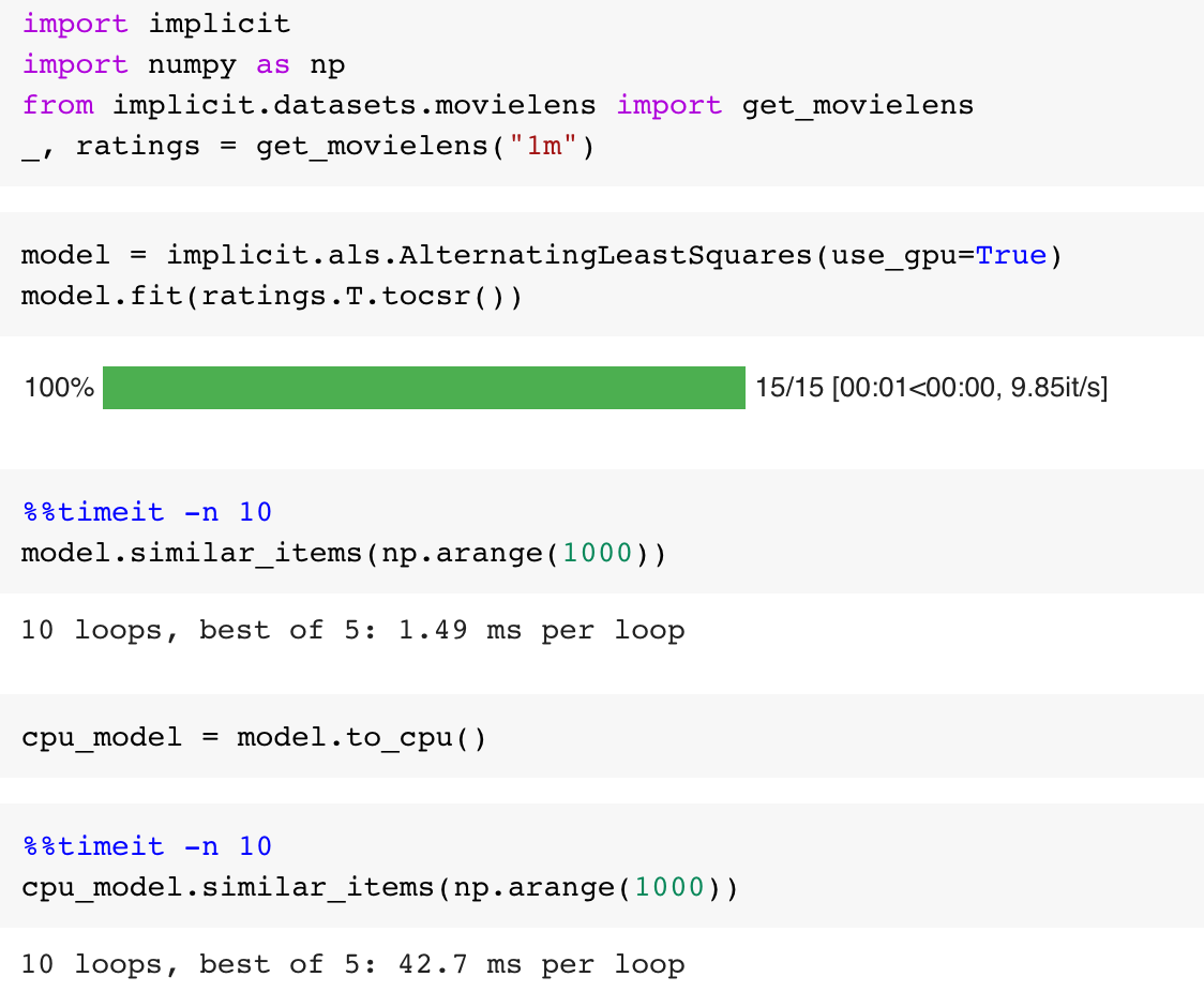Evaluation on GPU · Issue #485 · benfred/implicit · GitHub