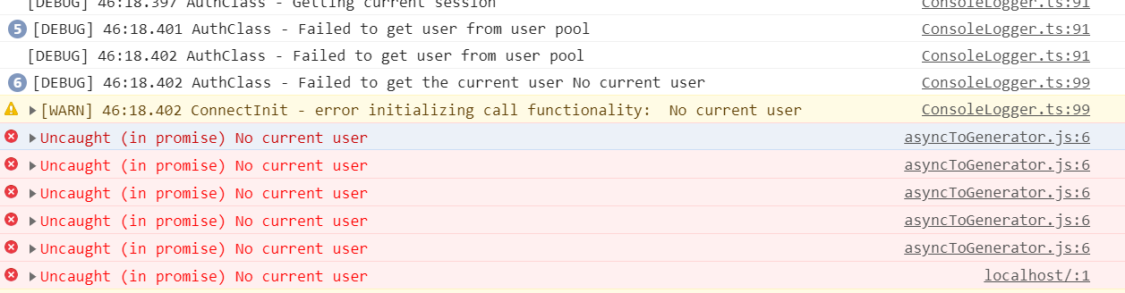 After Sign In With Amplifyauthenticator The Page Goes Black And App Does Not Render Until Page