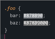 8-digit hex colors are displayed incorrectly in HTML files · Issue #391 ...