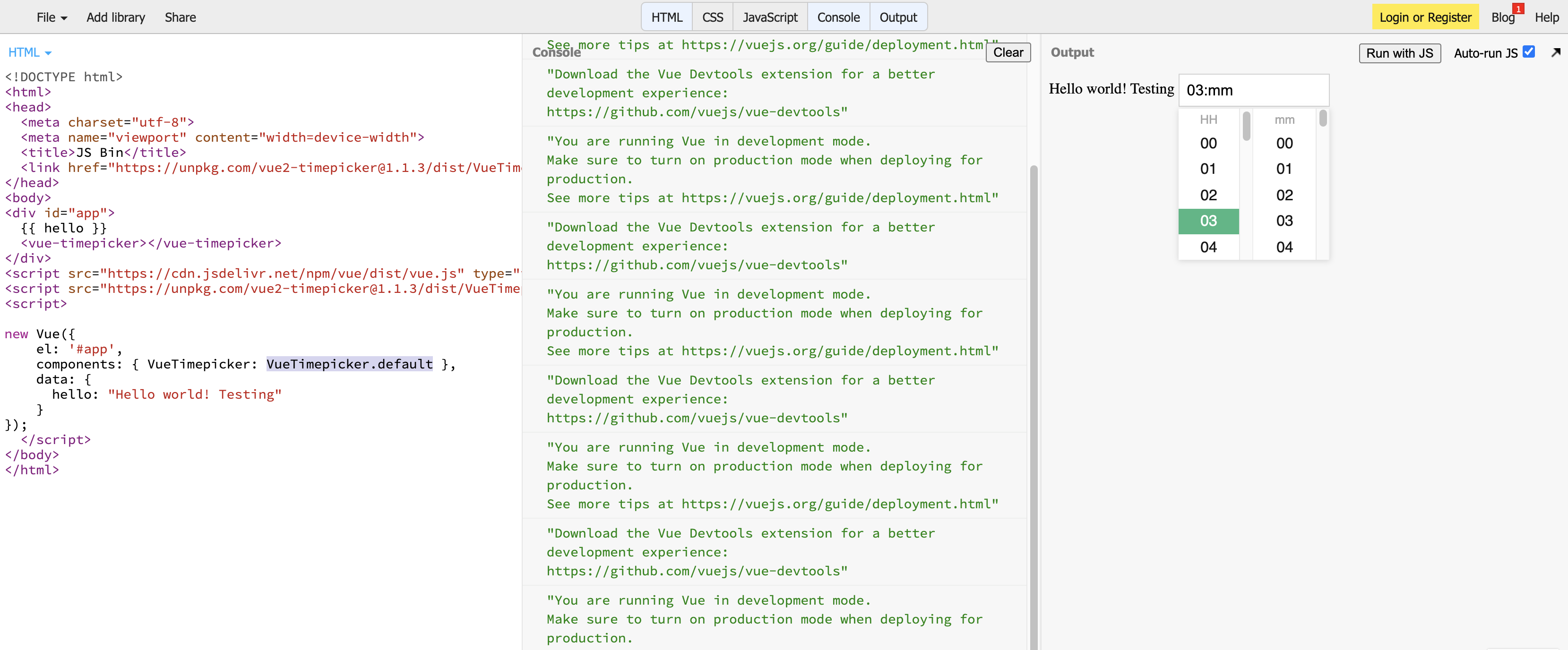 Install / implement via CDN · Issue #123 · phoenixwong/vue2-timepicker · GitHub