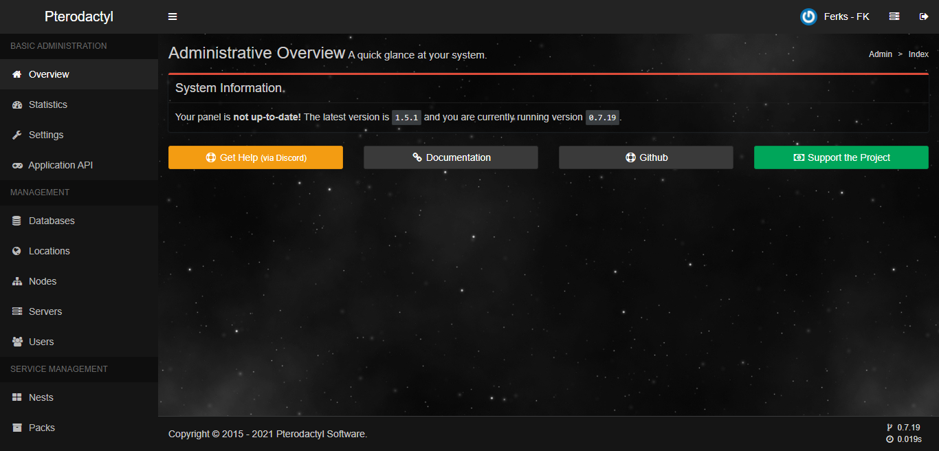 GitHub - Ferks-FK/Pterodactyl-AutoThemes: Themes Installation Script for Pterodactyl 0.7 and 1.x