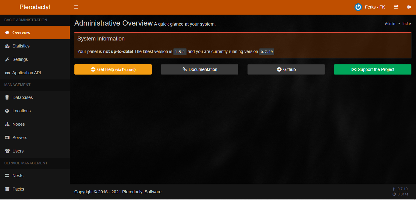 GitHub - Ferks-FK/Pterodactyl-AutoThemes: Themes Installation Script for Pterodactyl 0.7 and 1.x