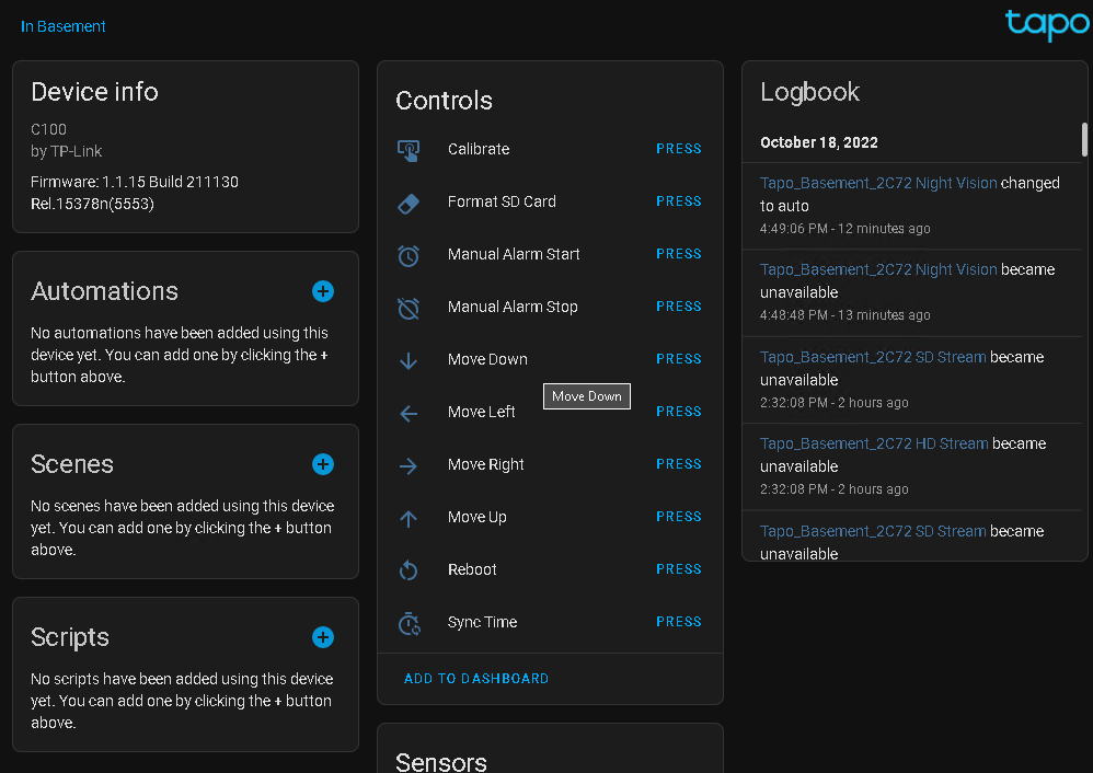 Error adding entities for domain select and switch · Issue #213 · JurajNyiri/HomeAssistant-Tapo ...