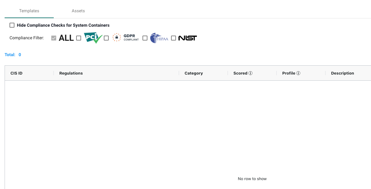 Neuvector 5.1.2 compliance profile template is empty in GUI · Issue #728 · neuvector/neuvector ...