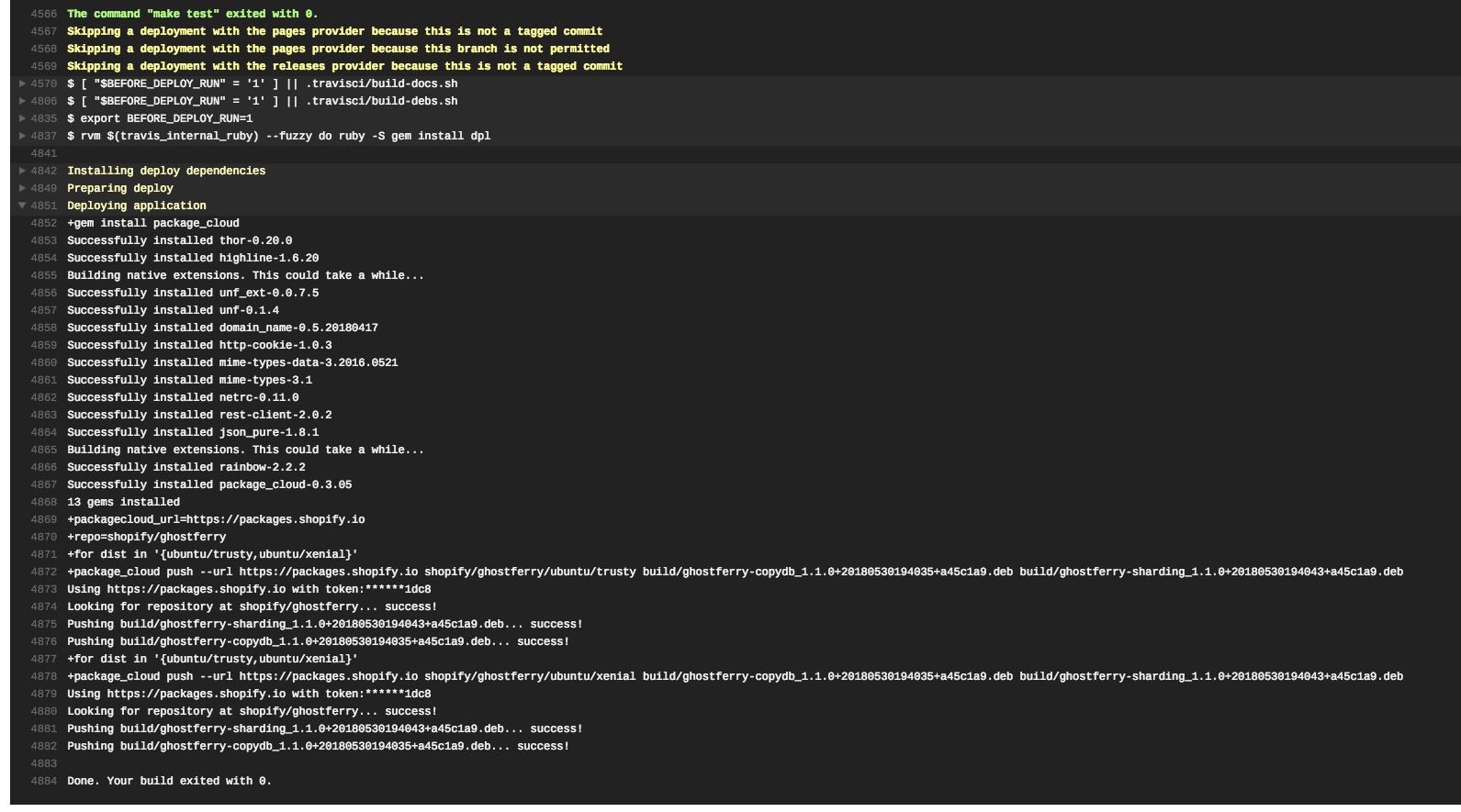 Deploy to packagecloud on staging-* branches in addition to master by ...