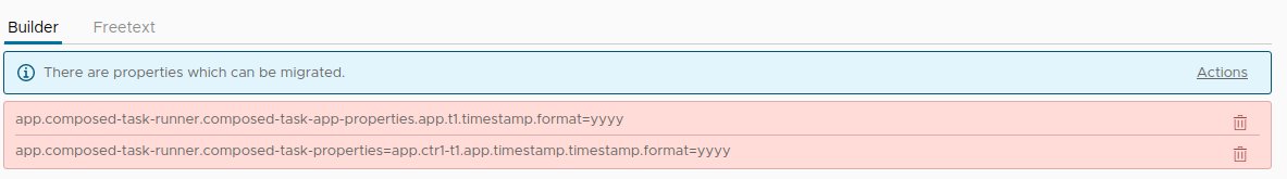 Remove the Properties warning message from task launch page · Issue ...