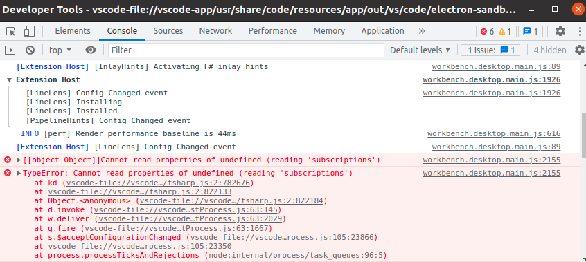 Error: Cannot read properties of undefined (reading 'subscriptions') · Issue #1814 · ionide ...