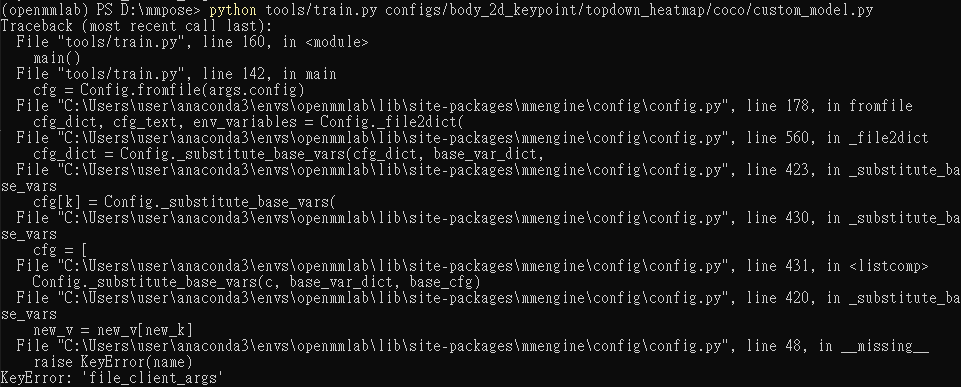 [Bug] Try to train custom datasets · Issue #2368 · open-mmlab/mmpose · GitHub