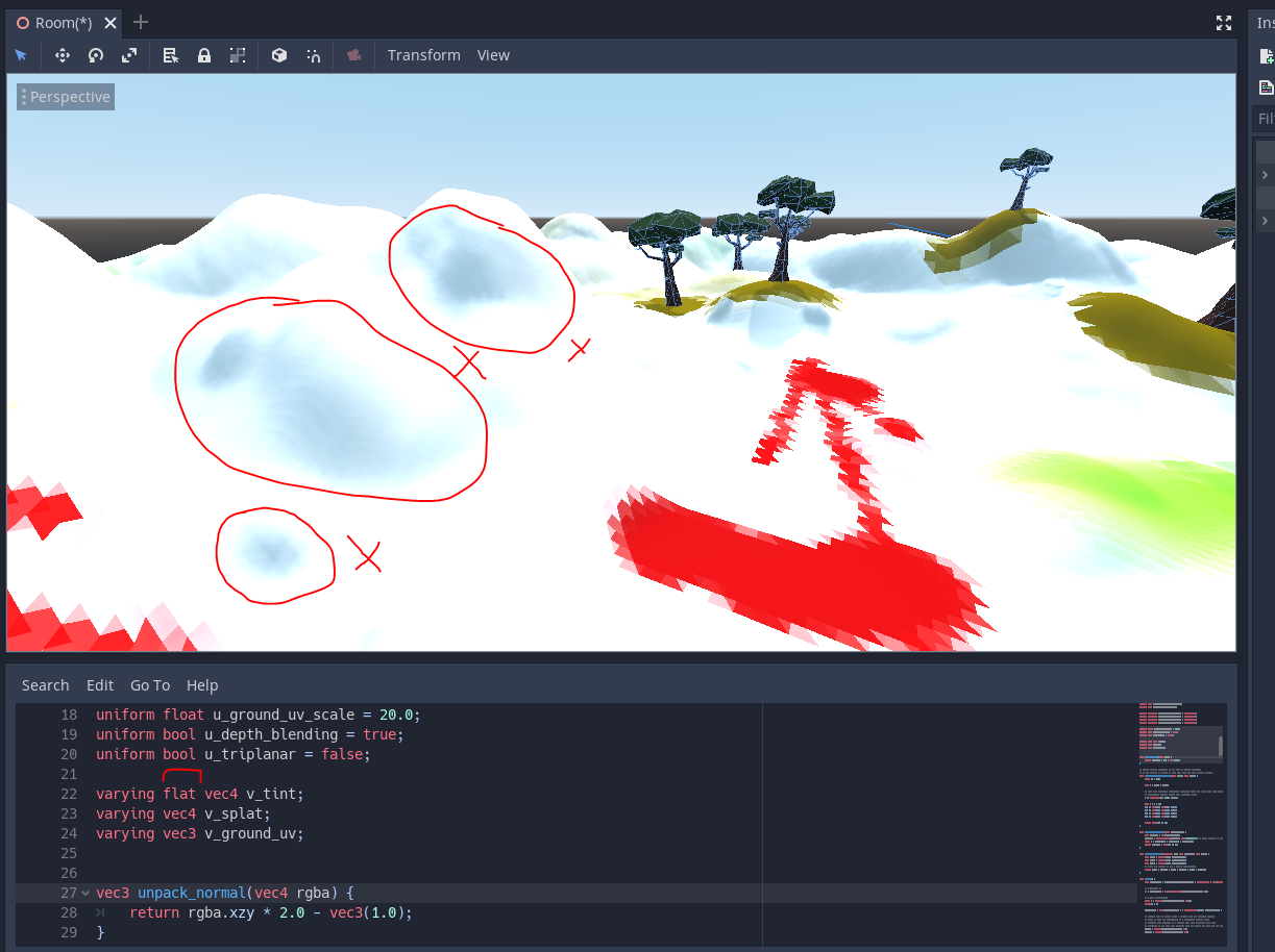 Low-poly style? · Issue #150 · Zylann/godot_heightmap_plugin · GitHub