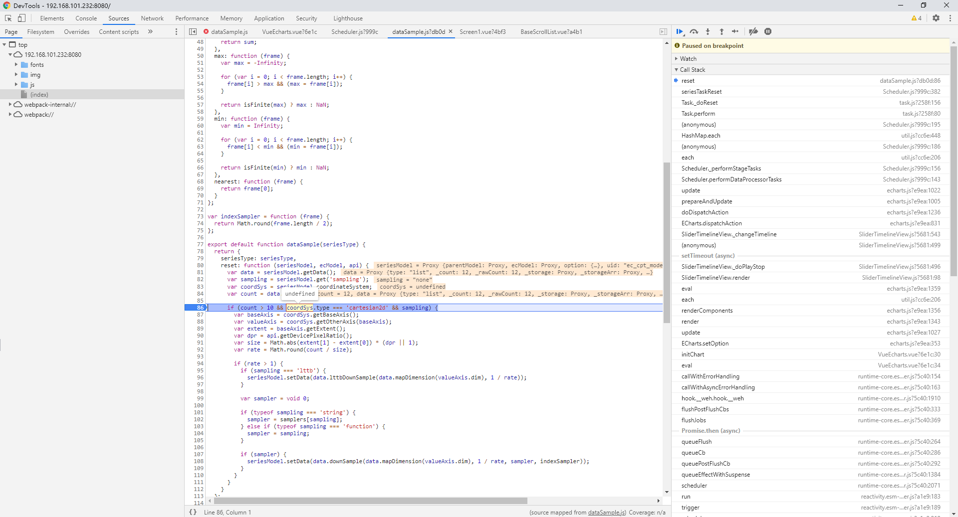 实现时间轴效果报错，截图如下： · Issue 14079 · Apacheecharts · Github 