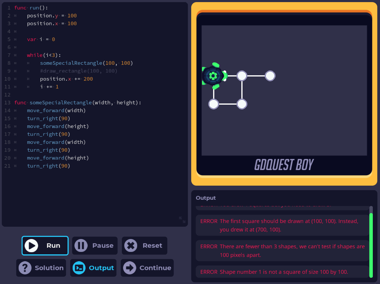 Lesson 7, Practice 2 — Turtle animation not working as expected. · Issue #597 · GDQuest/learn ...