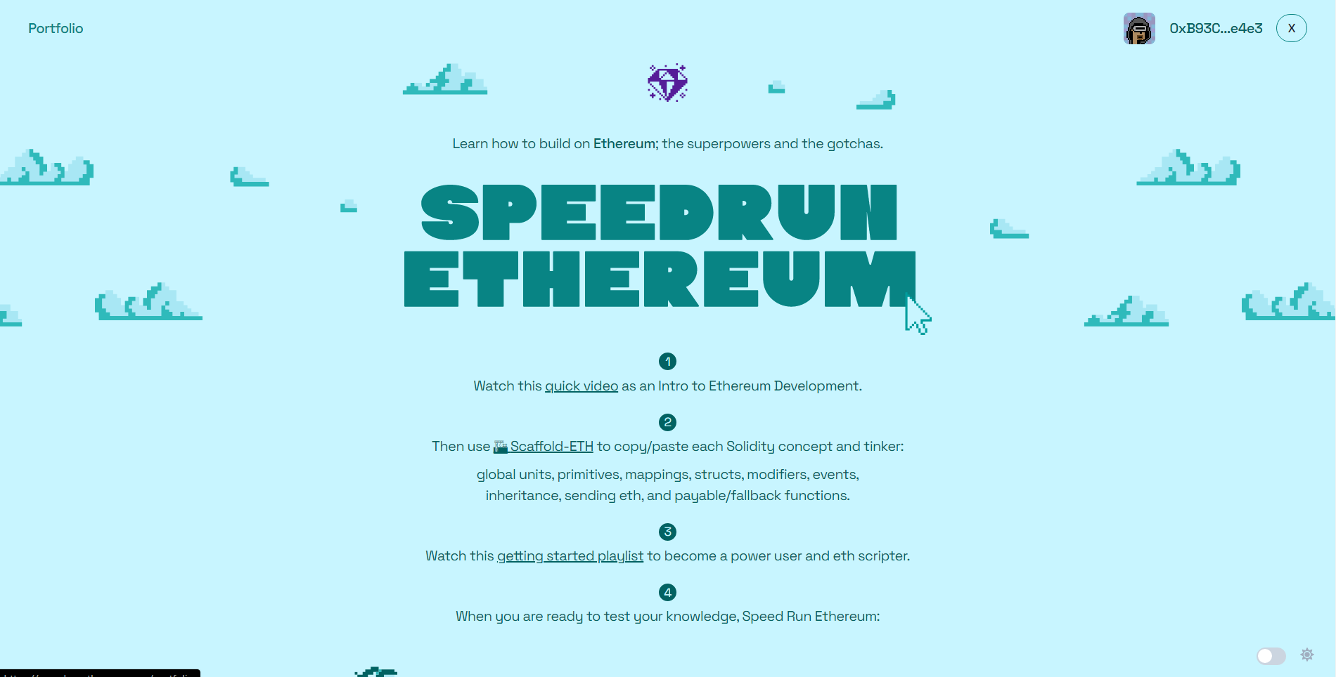 GitHub - 0xWick/scaffold-eth-Challenges: My Solutions for SpeedRunEthereum