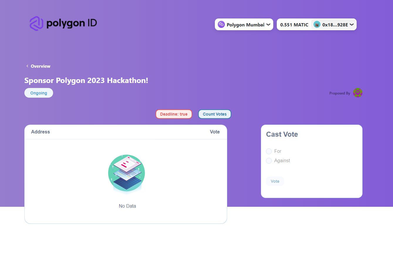 GitHub - 0xWick/shadow-dao-frontend: A Private DAO using Zk proofs (Polygon ID)
