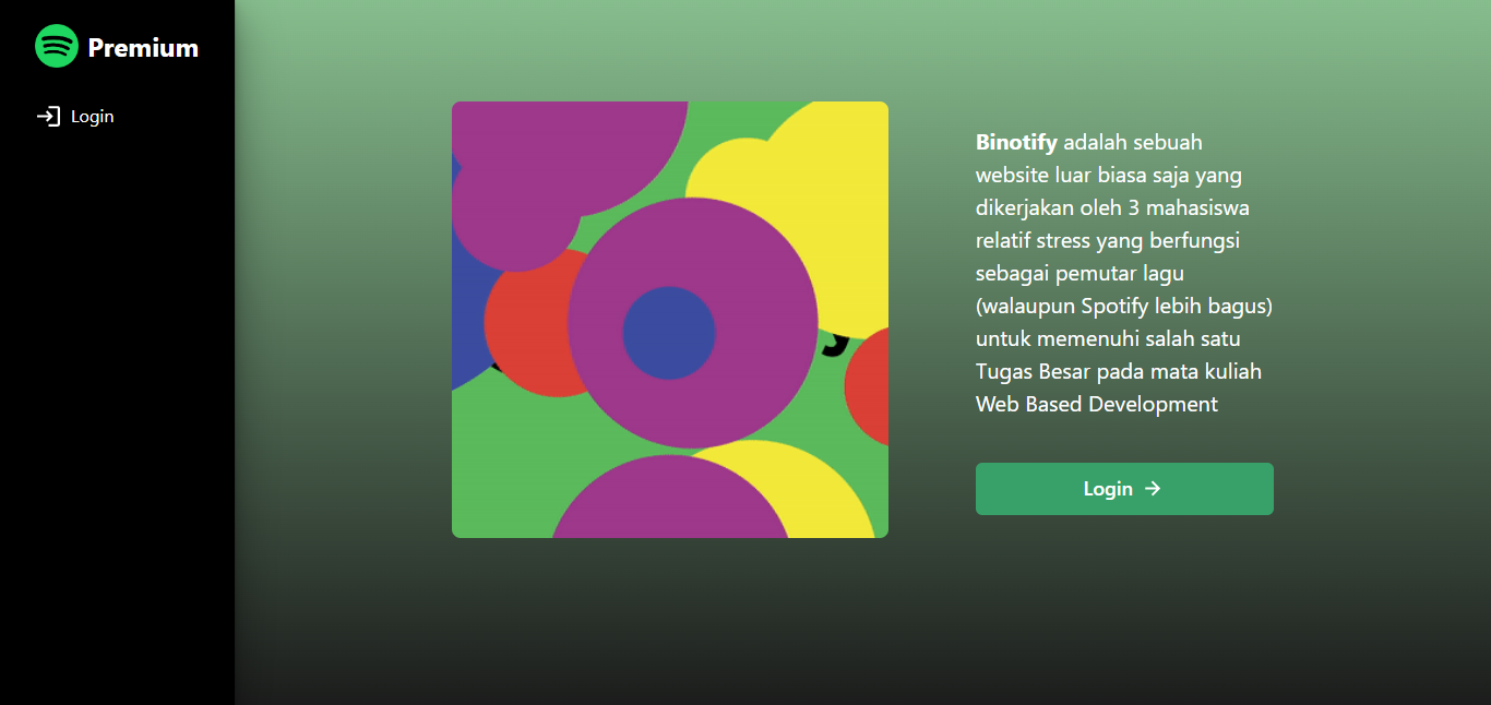 GitHub - msyahrulsp/binotify-premium