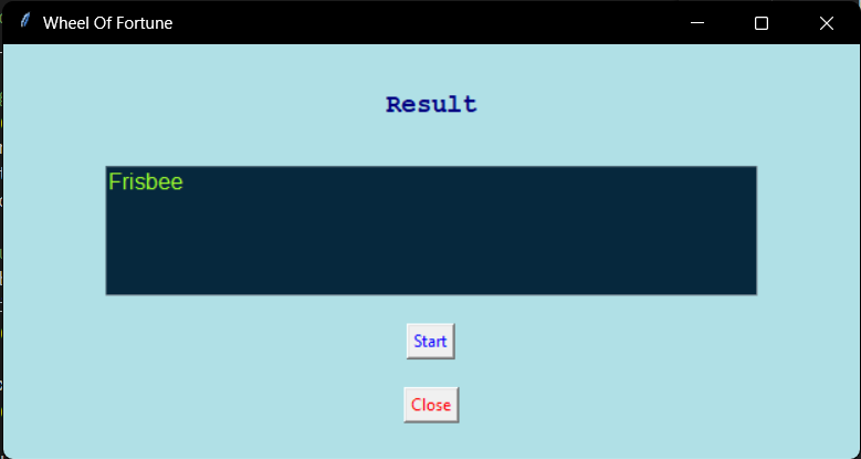 Github Aestivialwheel Of Fortune A Gui Based Program Made Using Tkinter And Python To