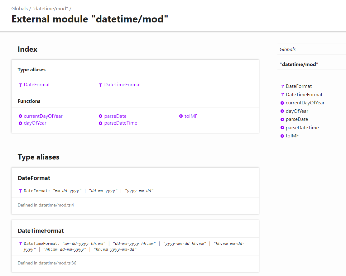 [Documentation] Typedoc · Issue #321 · denoland/std · GitHub
