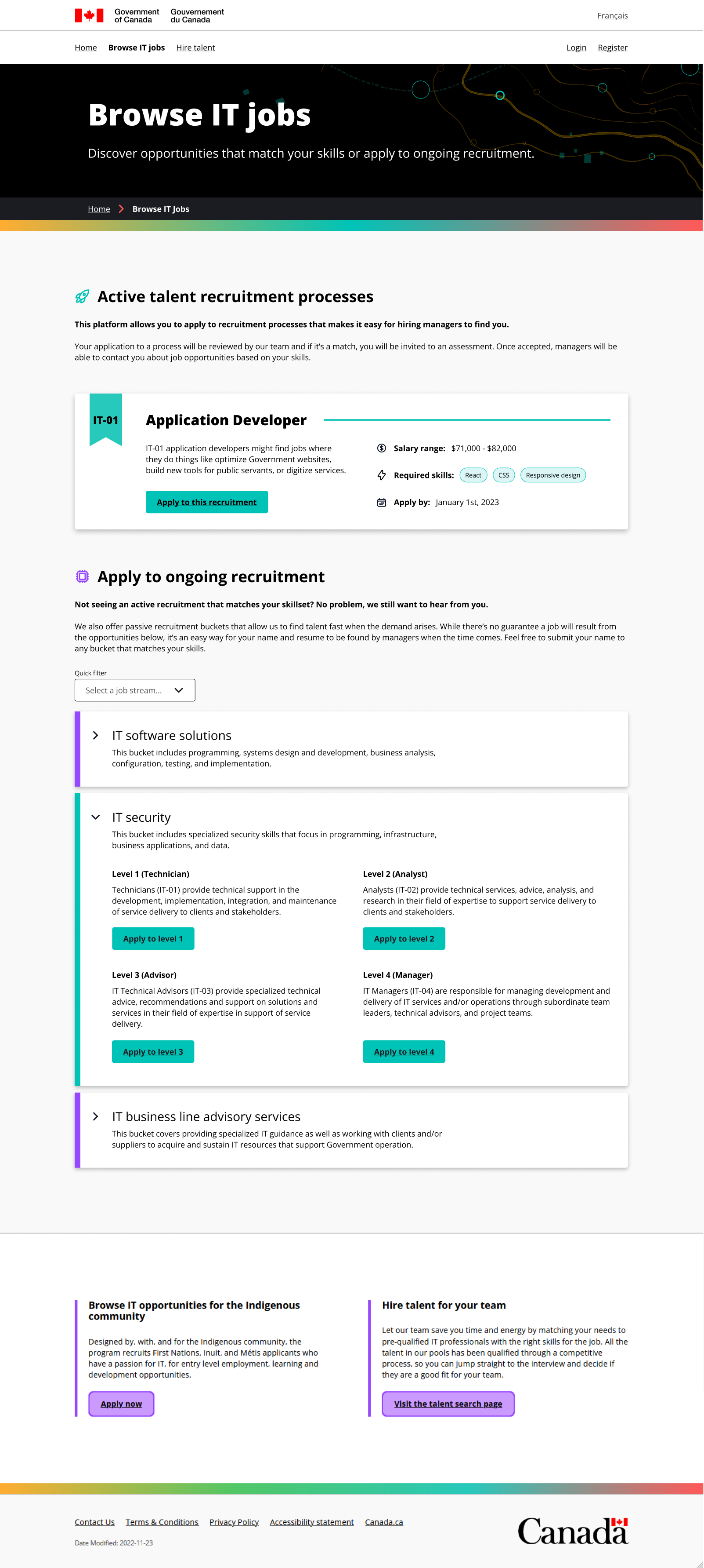 Add Ongoing Recruitment section to Browse Jobs page · Issue #4931 · GCTC-NTGC/gc-digital-talent ...