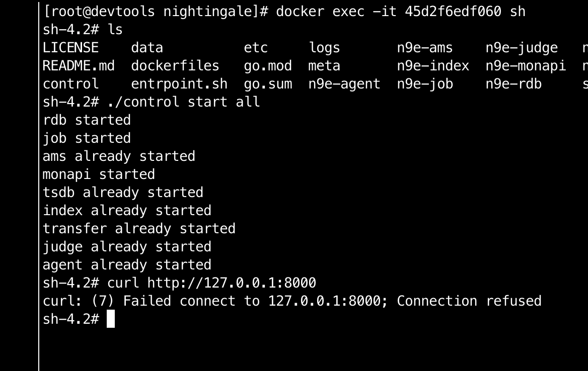 docker-compose 启动之后n9e 8000端口无法访问，貌似rdb没工作 · Issue #319 · ccfos/nightingale · GitHub