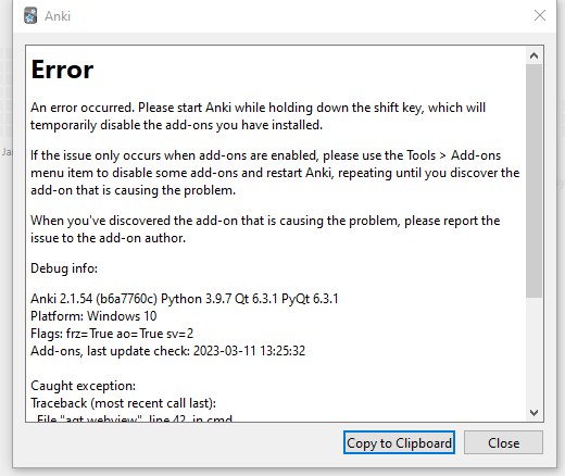 Error · Issue #13436 · ankidroid/Anki-Android · GitHub