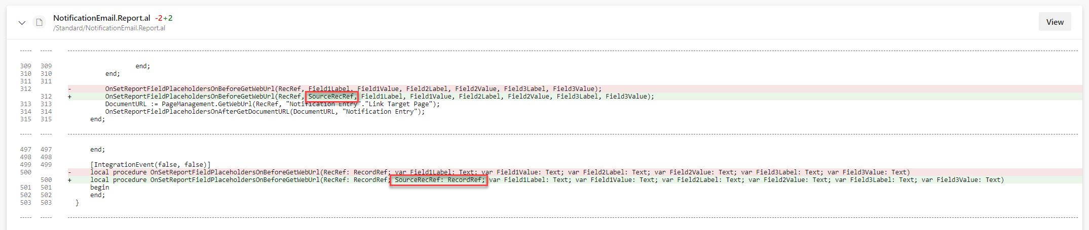 [Event Request] Report 1320 "Notification Email" - OnSetReportFieldPlaceholdersOnBeforeGetWebUrl ...